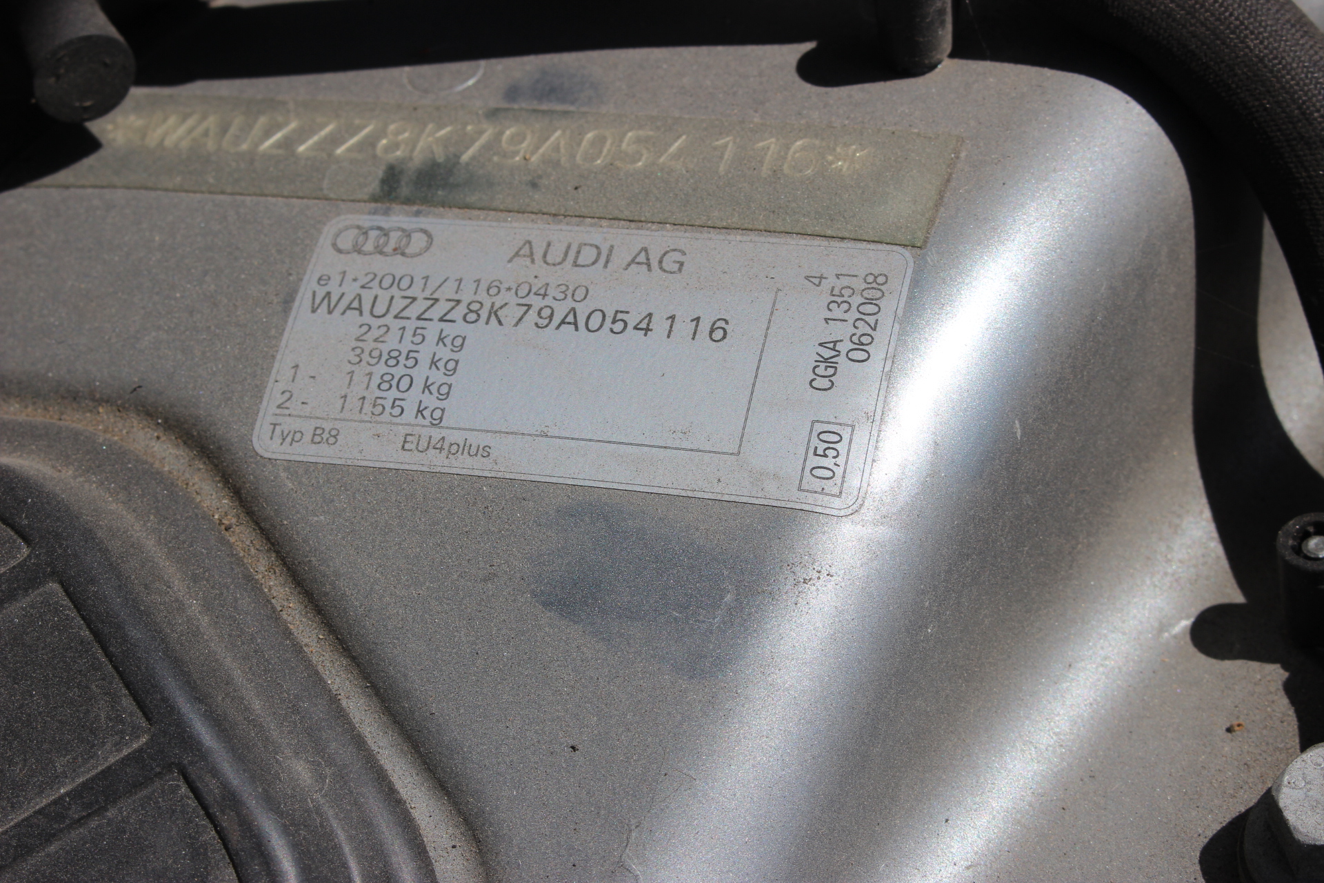 Used AUDI A4 EGR valve pipe 059131530C