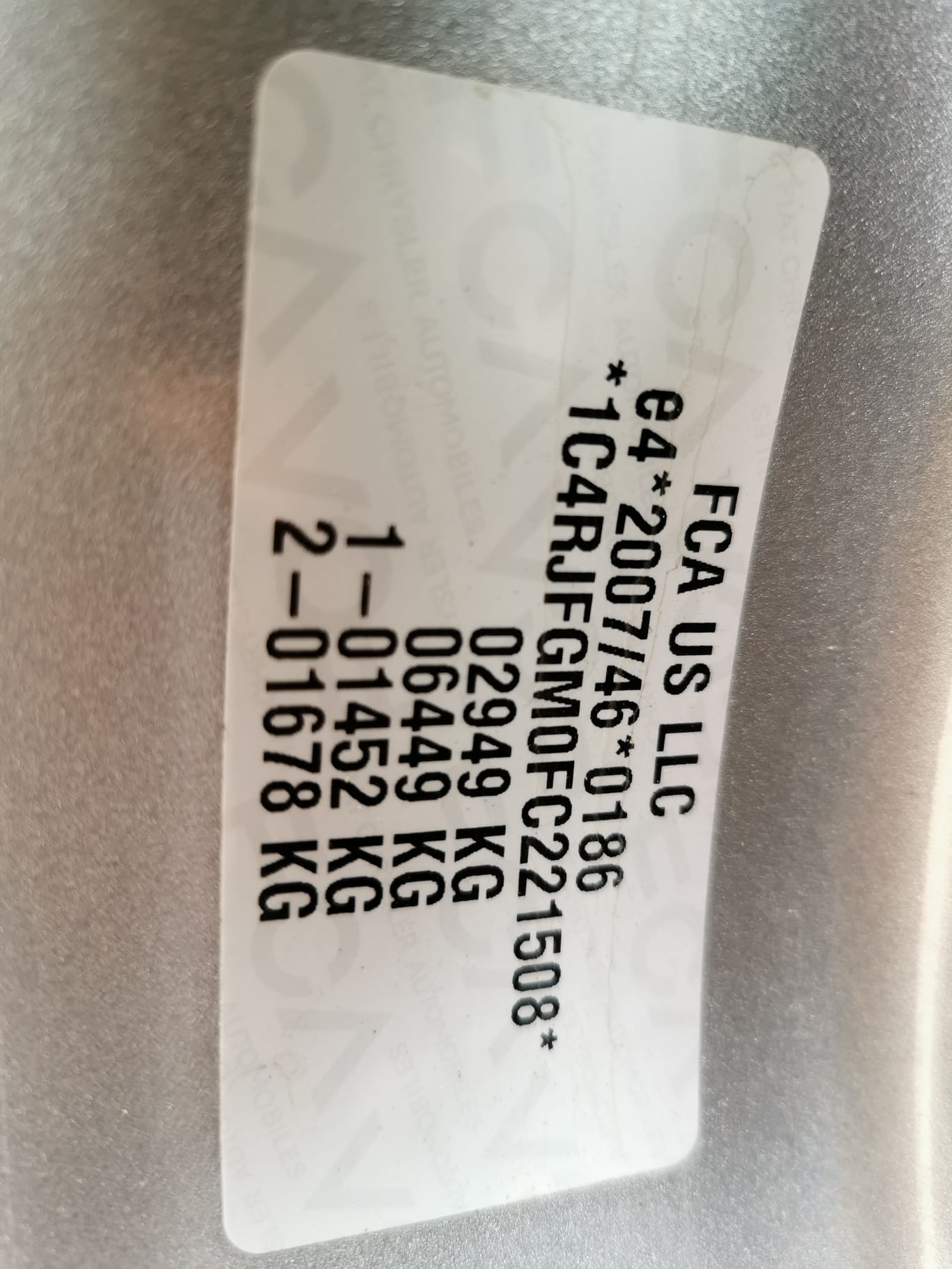 Naudotas Jeep Grand Cherokee Žvakių pakaitinimo rėlė 68158081AC