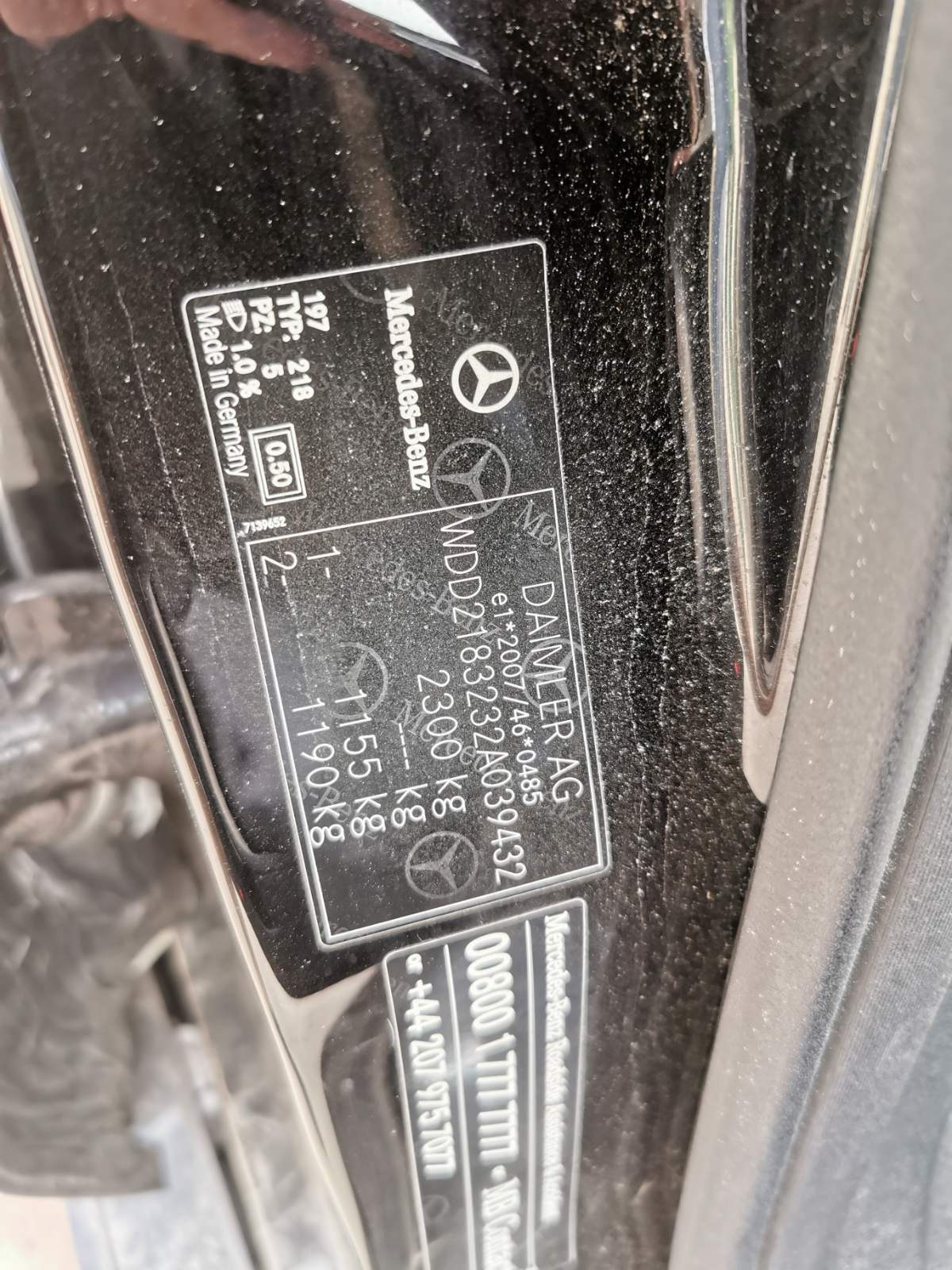 Used Mercedes Benz CLS-Class The rear axle pulled A2043501606