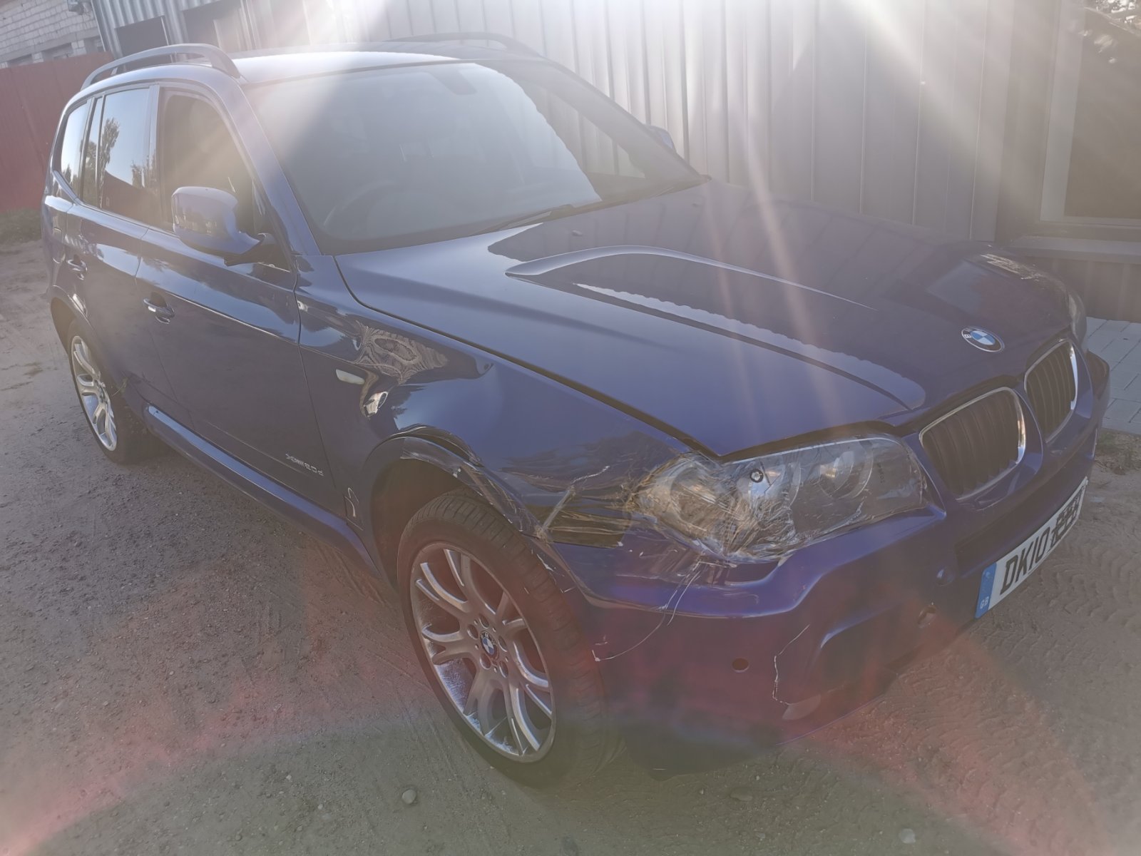 Used BMW X3 Front door strip to the glass exterior