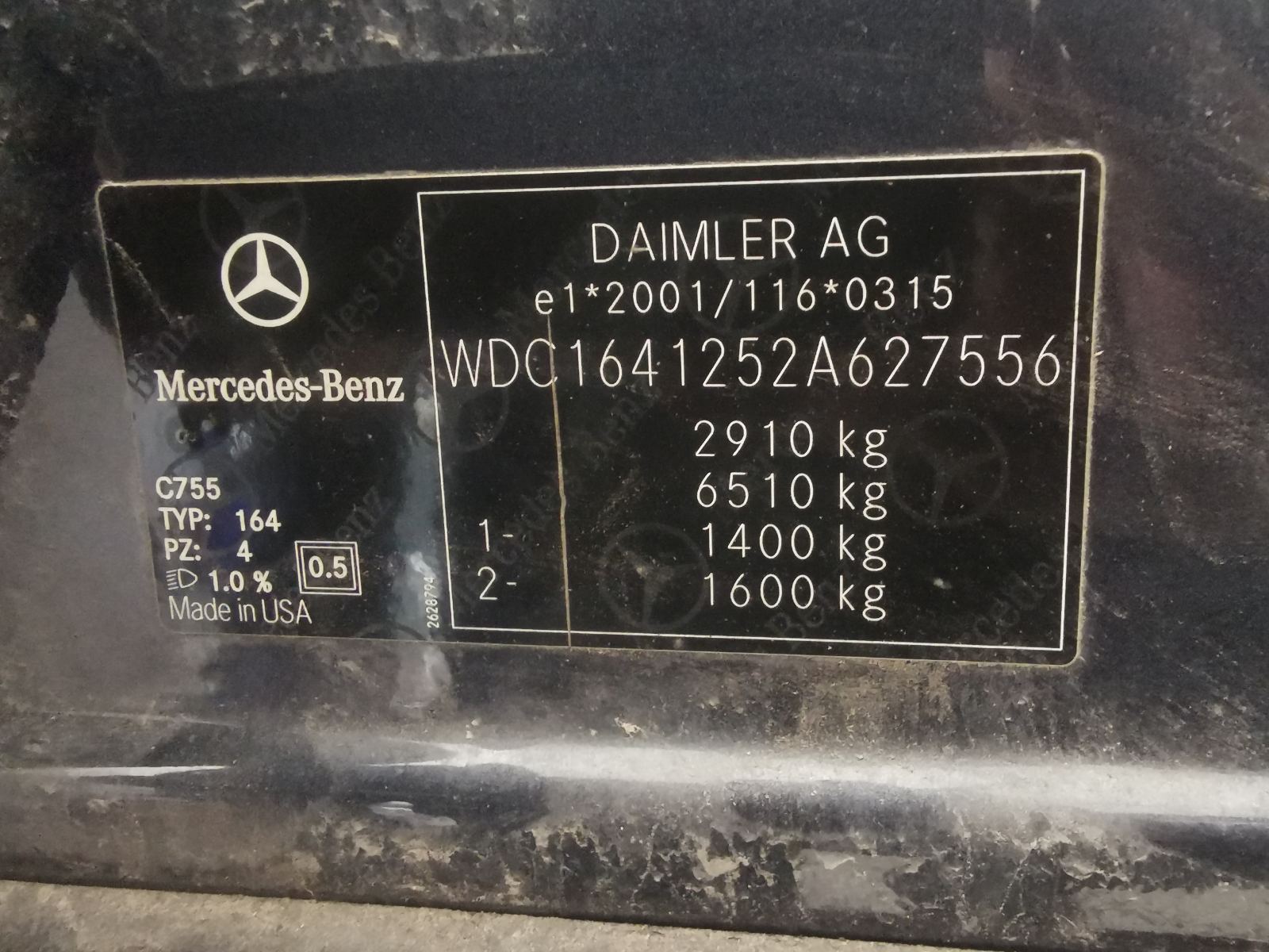 Used Mercedes Benz ML-Class Front door external opening handle and its ...