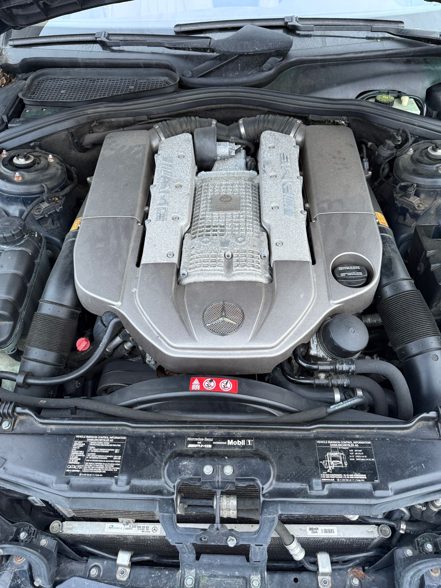 Used Mercedes Benz S-Class Cooling radiator hose A2205015782