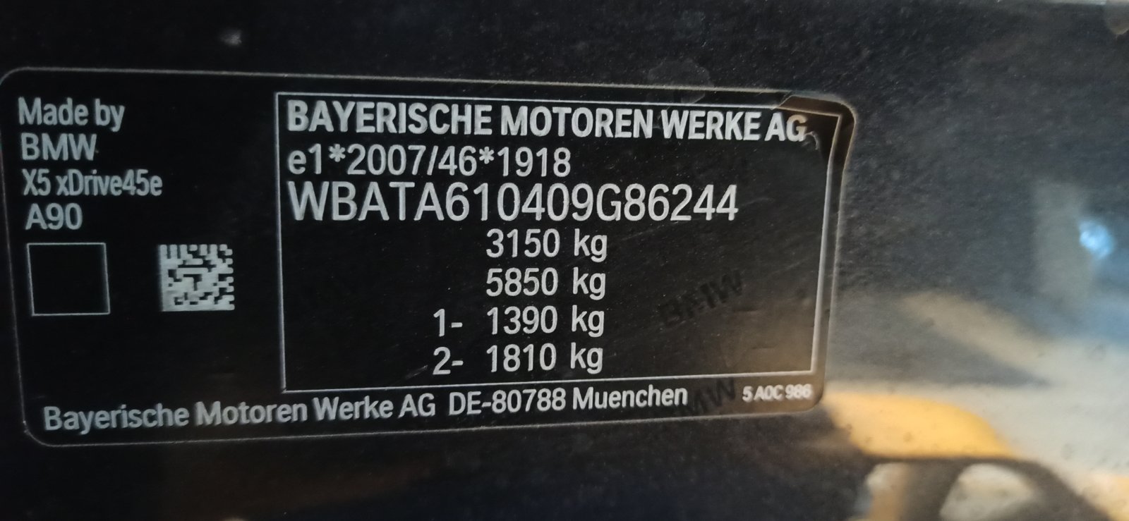 Used BMW X5 Fuel pump in the tank 9468625