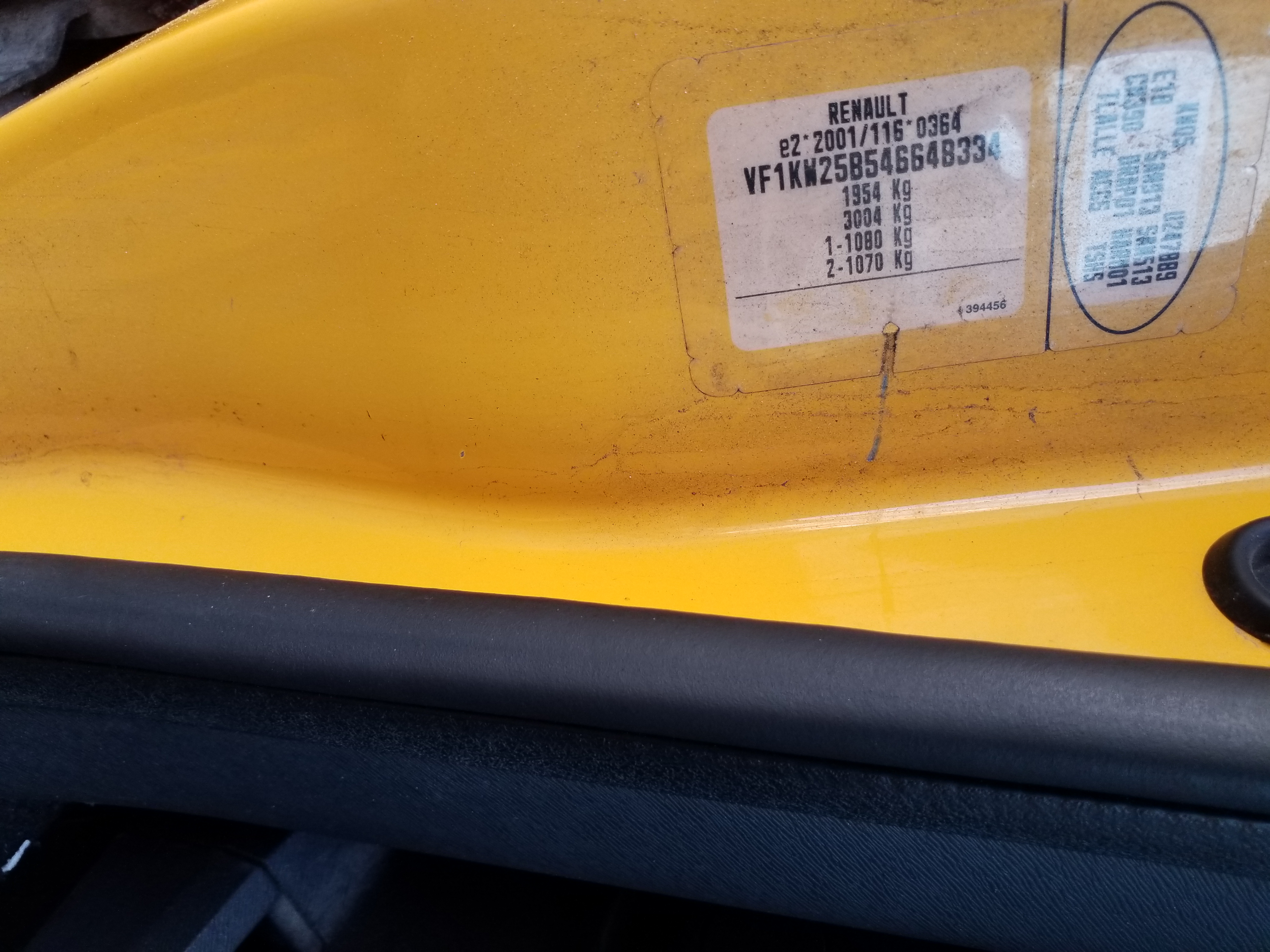 Used RENAULT Kangoo Rear bumper inner frame 850427214R